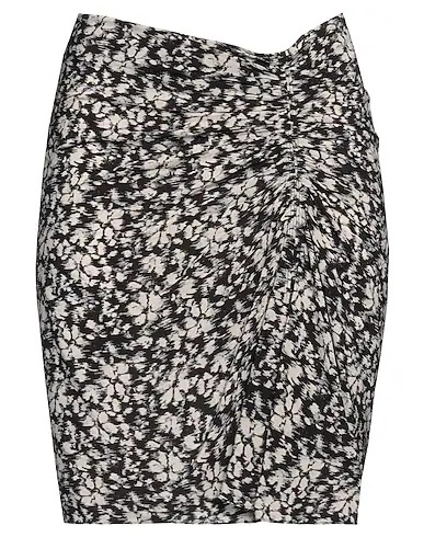 Isabel Marant Étoile Floral Print Satin Pencil Skirt