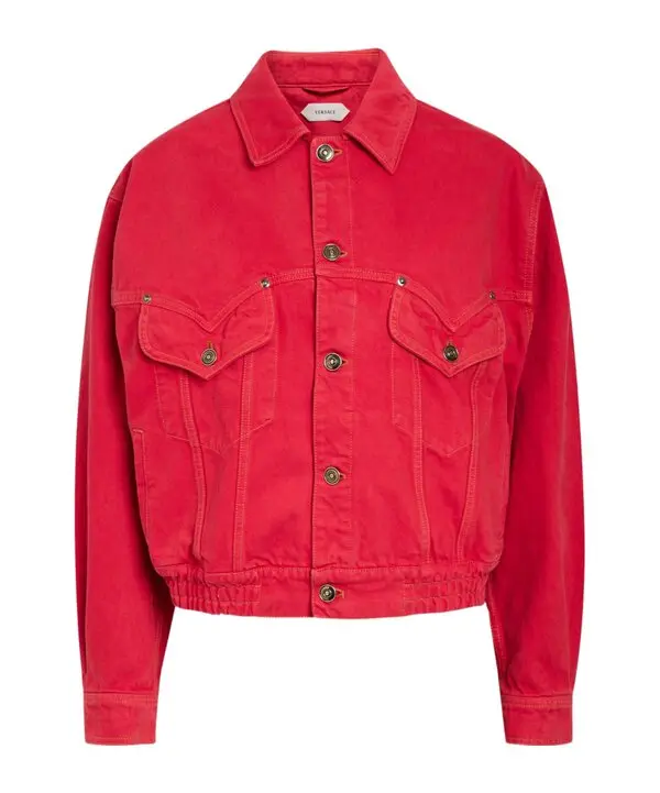 Versace Denim Jacket - Red
