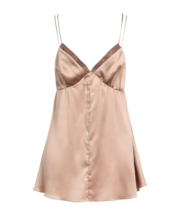 Brunello Cucinelli V-neck Spaghetti Strap Top
