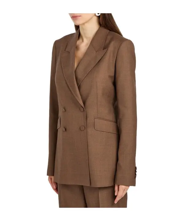 Gabriela Hearst Double-breasted Wool And Silk-blend Blazer
