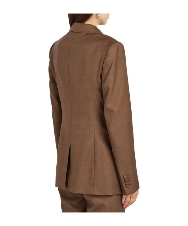 Gabriela Hearst Double-breasted Wool And Silk-blend Blazer