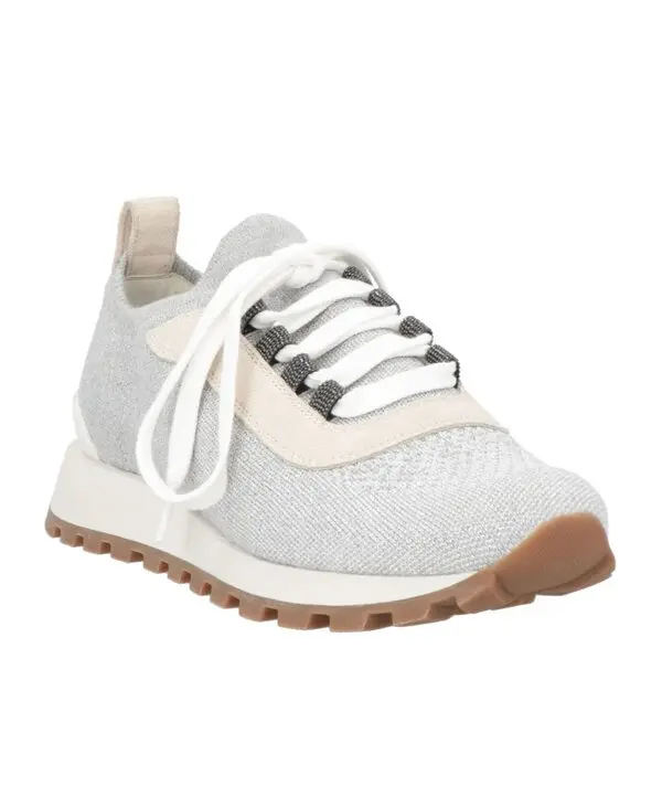 Brunello Cucinelli Round Toe Low-top Lace-up Sneakers