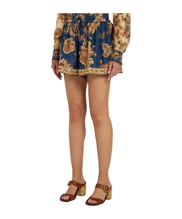 Zimmermann Printed Silk Shorts