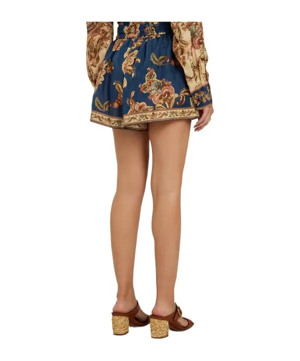 Zimmermann Printed Silk Shorts