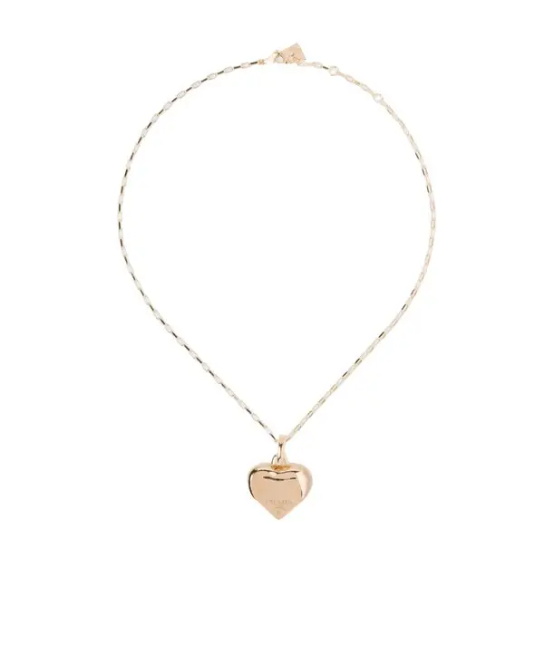 Prada Eternal Gold Small Pendant Necklace In Gold - Yellow