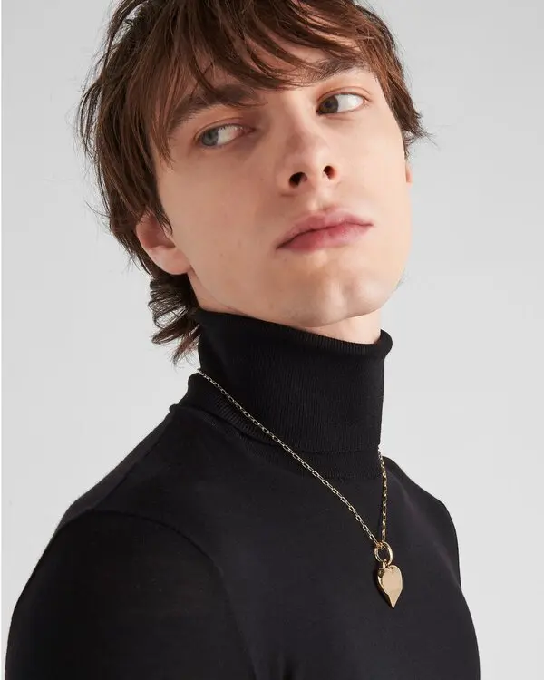 Prada Eternal Gold Small Pendant Necklace In Gold