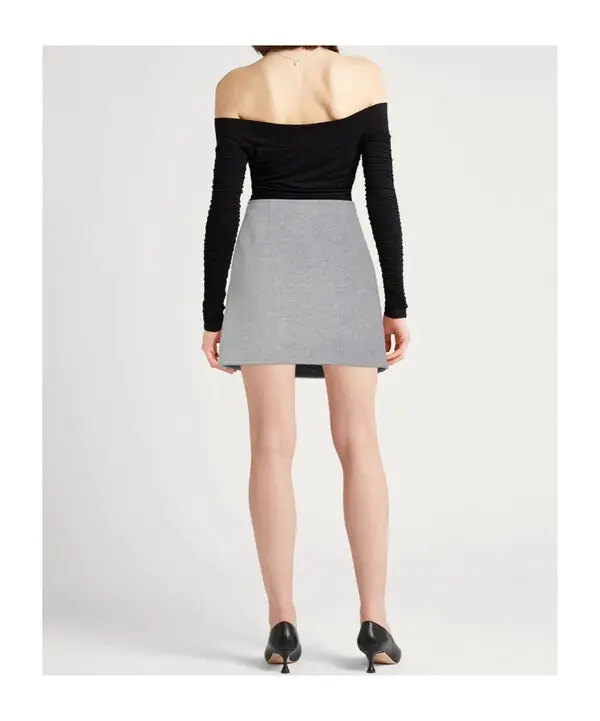 Tory Burch Side Button A-line Skirt