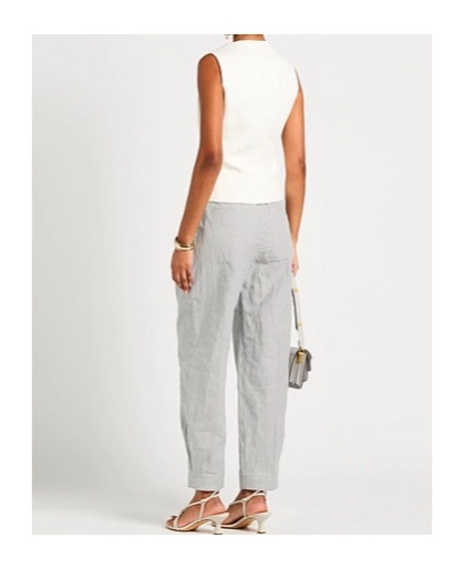 Brunello Cucinelli Striped Tapered Twill Pants
