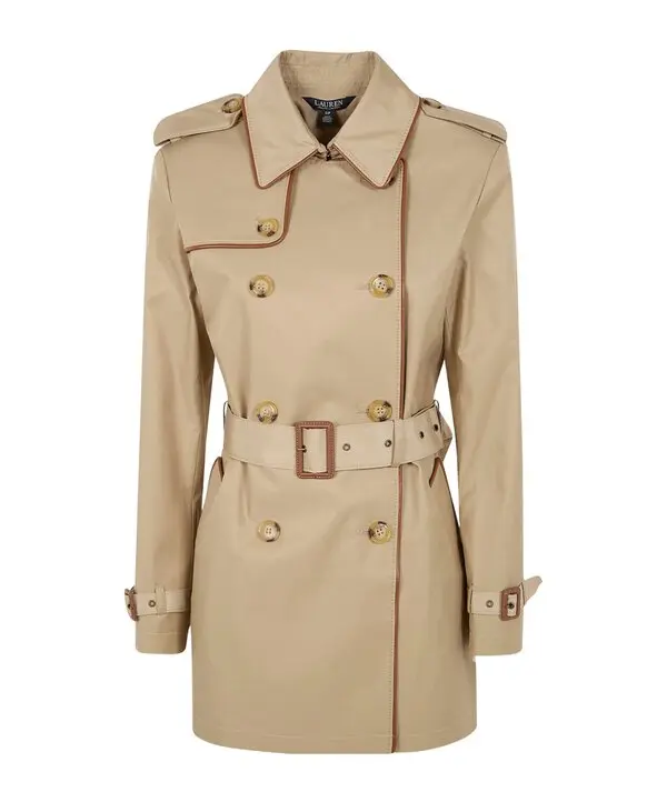 Ralph Lauren Double Breasted Belted Trench Coat