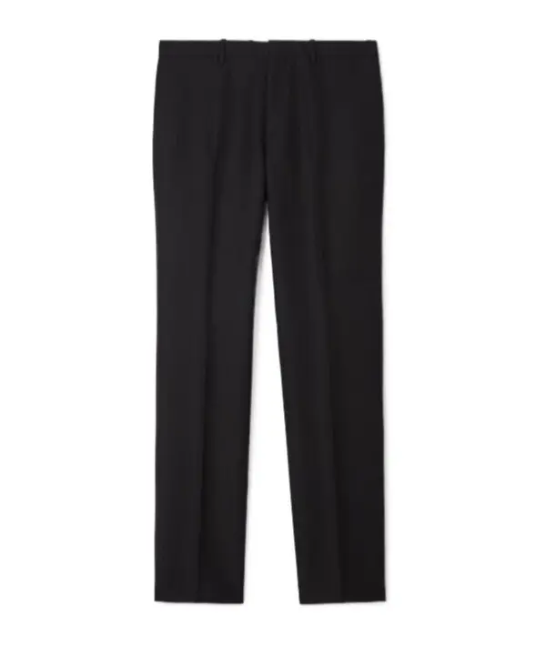 Burberry Striped Wool Mohair Tailored Trousers