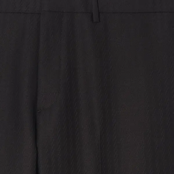 Burberry Striped Wool Mohair Tailored Trousers