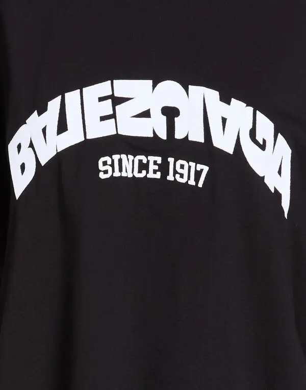 Balenciaga Logo Short Sleeve T-shirt - Black