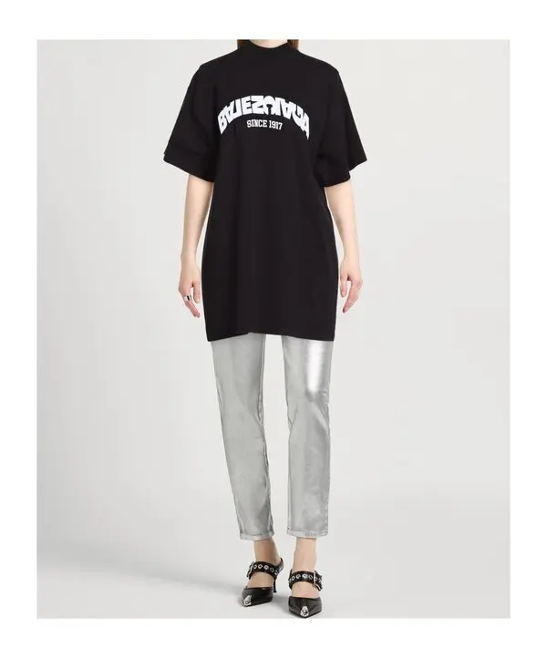 Balenciaga Logo Short Sleeve T-shirt - Black