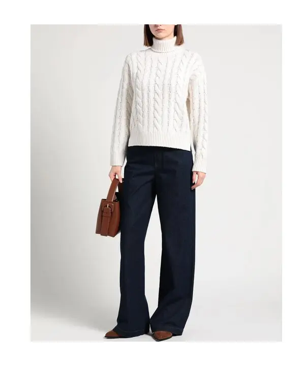 Brunello Cucinelli Long-sleeve Cable Knit Turtleneck Sweater