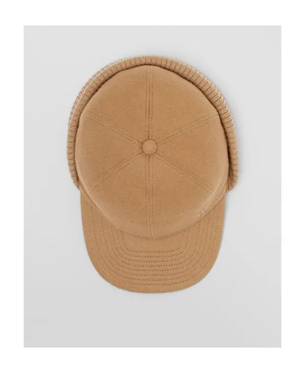 Burberry Tb Monogram Embroidered Reconstructed Cap - Nude
