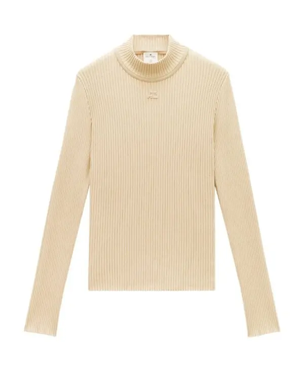 COURREGES Rib-knit Mock-neck Jumper