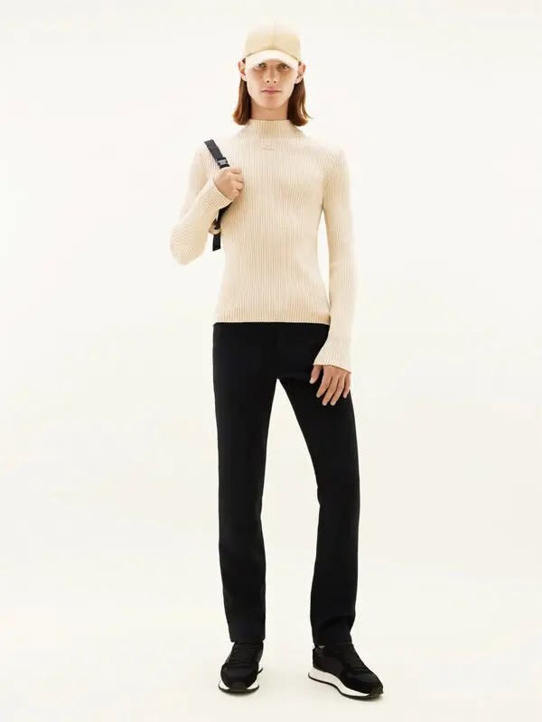 COURREGES Rib-knit Mock-neck Jumper