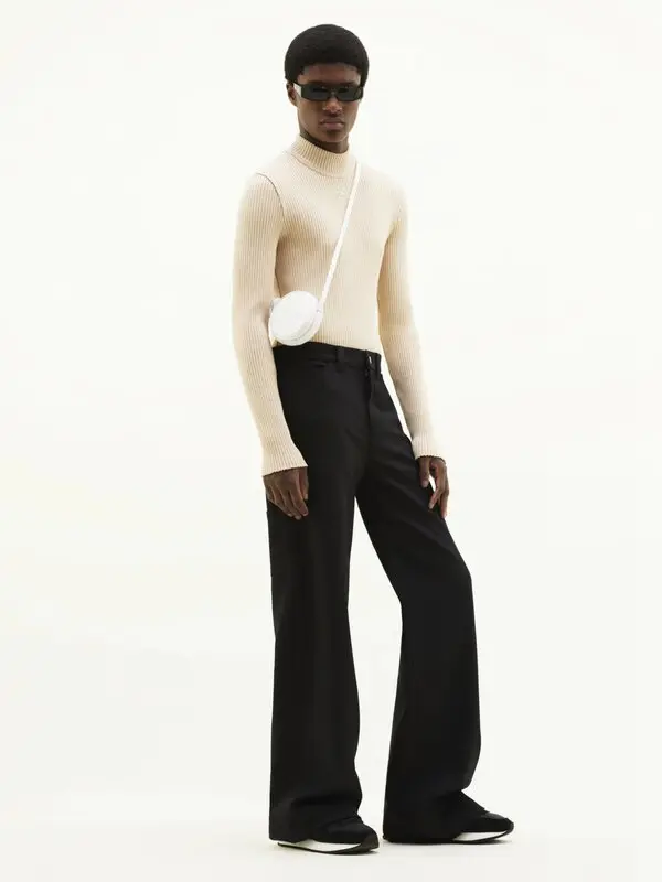 COURREGES Rib-knit Mock-neck Jumper