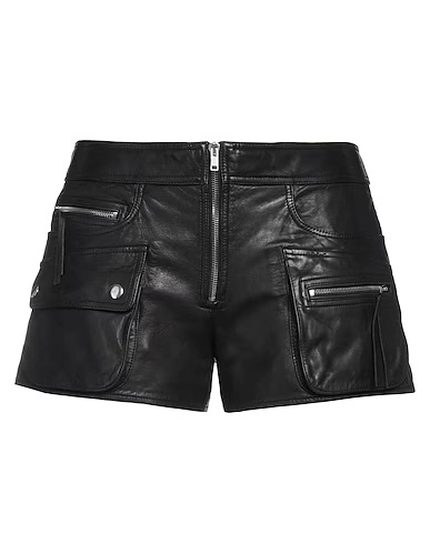 Isabel Marant Étoile Solid Color Leather Shorts