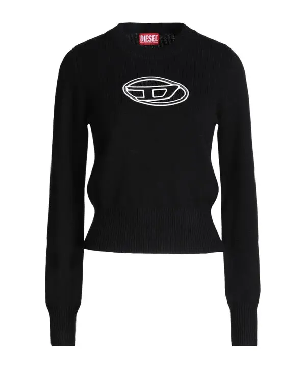 DIESEL® Minimalist Solid Color Knit Sweater