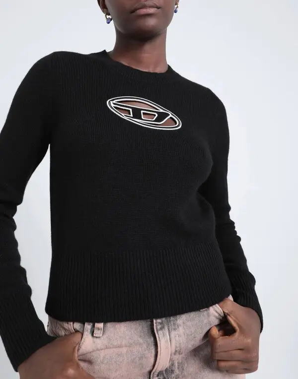 DIESEL® Minimalist Solid Color Knit Sweater