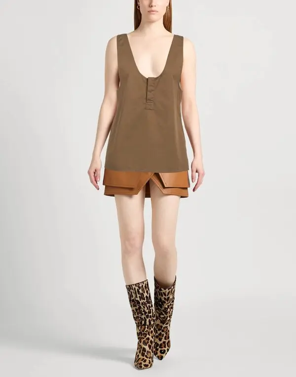 Saint Laurent Solid Color Sleeveless Top