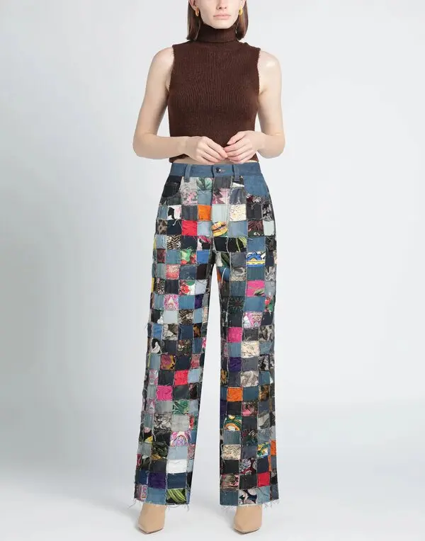 Dolce & Gabbana Patchwork Straight-leg Jeans