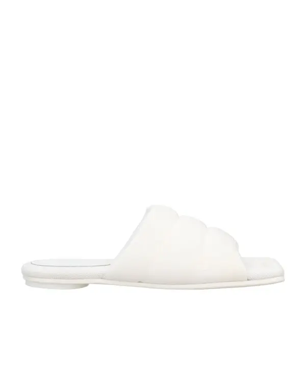 MAISON MARGIELA Square Toe Padded Slide Slippers - White
