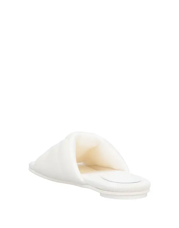 MAISON MARGIELA Square Toe Padded Slide Slippers - White