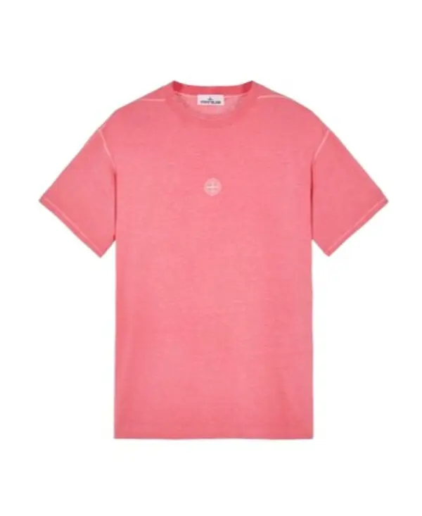 Stone Island Logo Printed Crewneck T-shirt