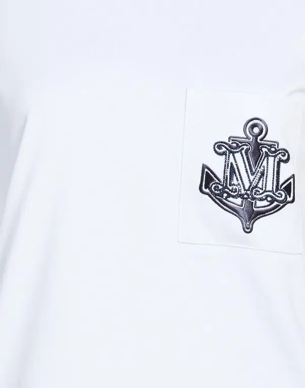 Max Mara Logo Crew Neck T-shirt - White