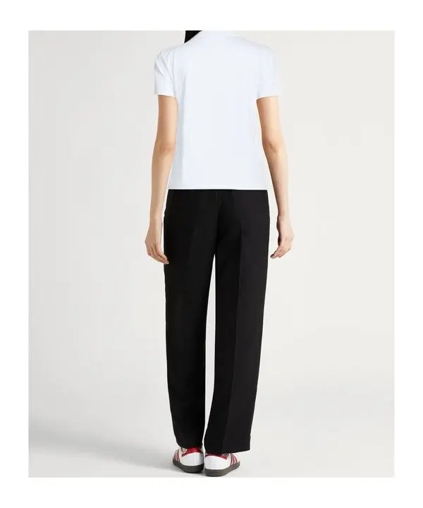 Max Mara Logo Crew Neck T-shirt - White