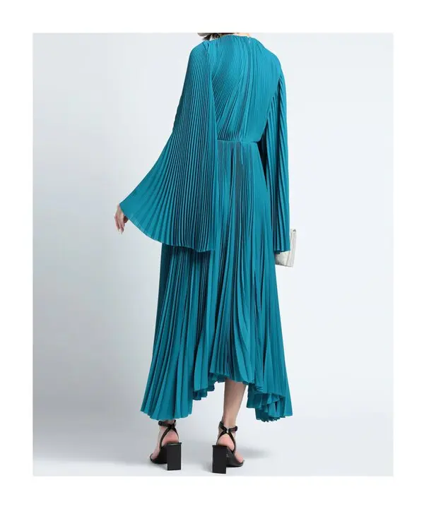 Balenciaga Pleated Long Sleeve Dress