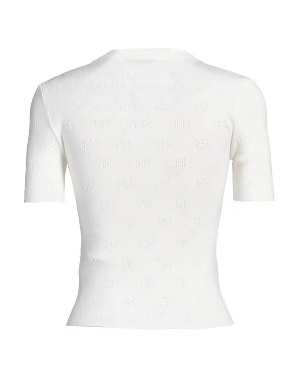 Balenciaga Lightweight Short-sleeve Knit Sweater