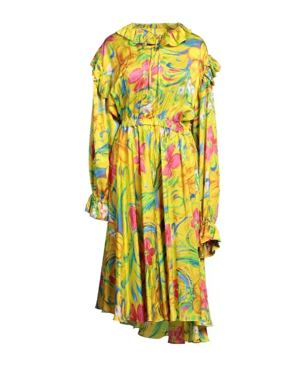Balenciaga Printed Long Sleeve Dress