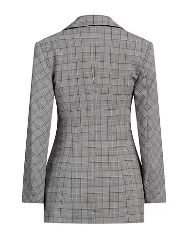 GANNI Single-breasted Plaid Blazer