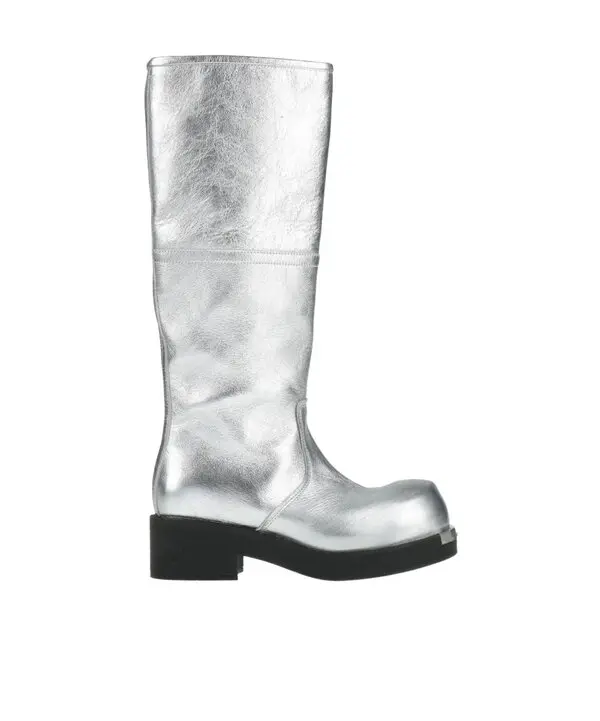 MAISON MARGIELA Metallic Block Heel Boots