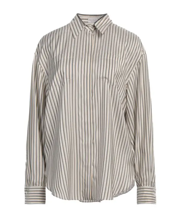 Brunello Cucinelli Striped Poplin Shirt