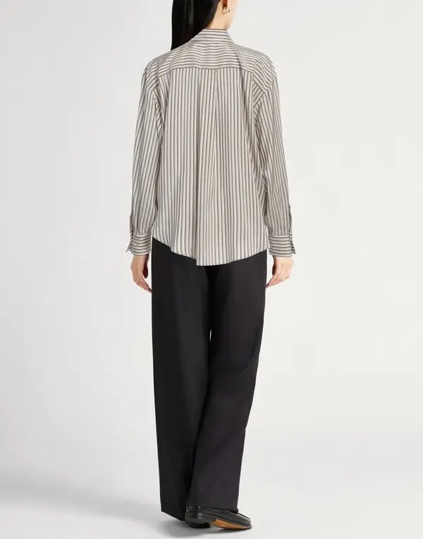 Brunello Cucinelli Striped Poplin Shirt