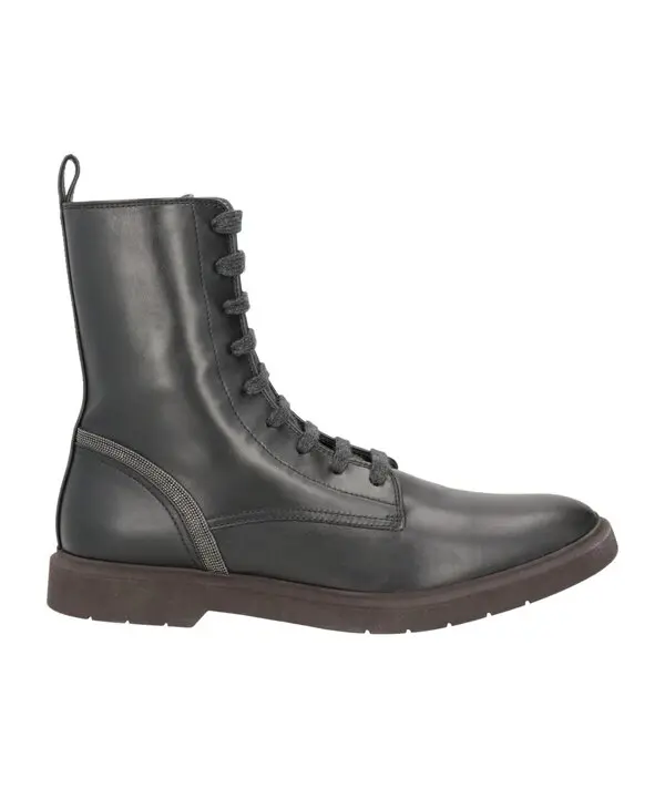 Brunello Cucinelli Leather Lace-up Ankle Boots