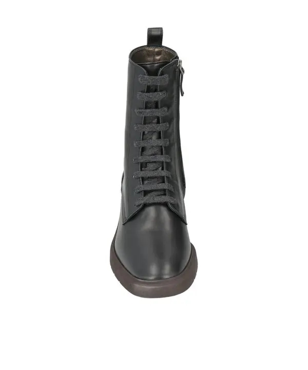 Brunello Cucinelli Leather Lace-up Ankle Boots