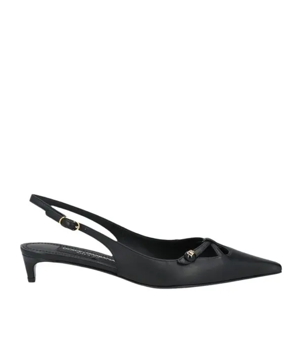 Dolce & Gabbana Leather Slingback Pumps