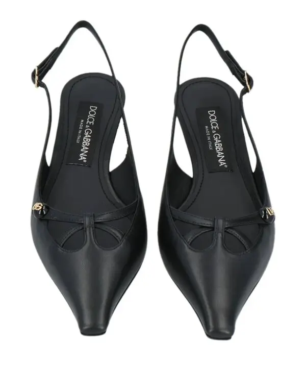 Dolce & Gabbana Leather Slingback Pumps