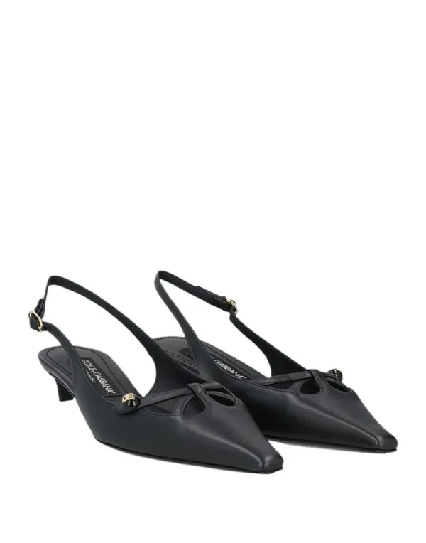 Dolce & Gabbana Leather Slingback Pumps