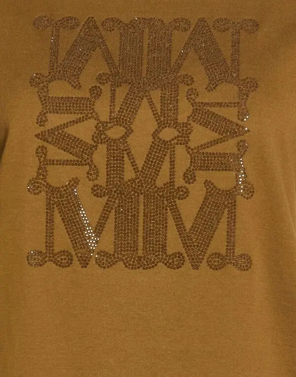 Max Mara Crew Neck Short-sleeved T-shirt - Brown