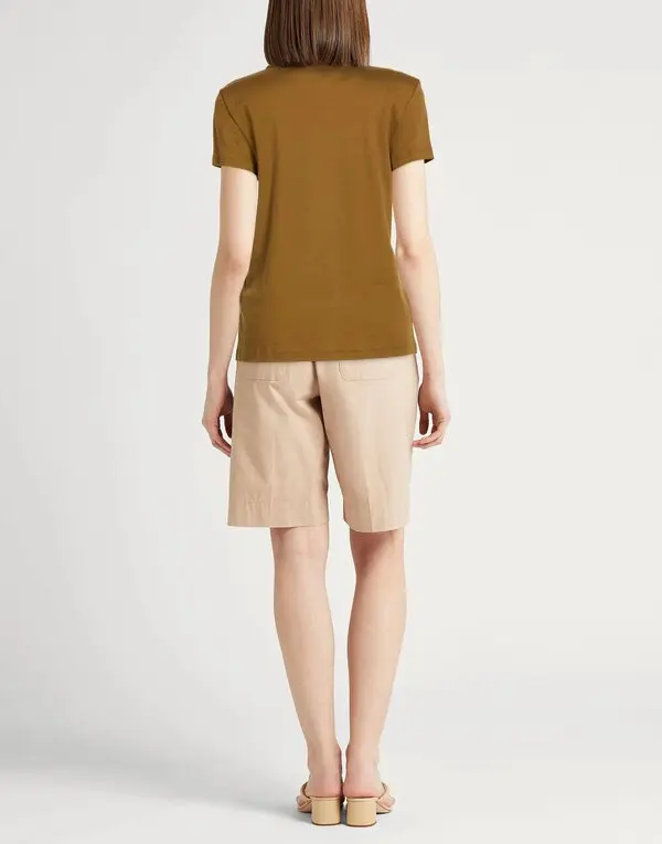 Max Mara Crew Neck Short-sleeved T-shirt - Brown