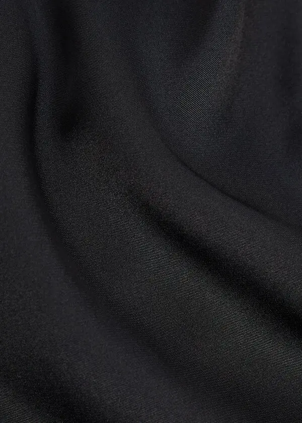 Vince Double-layered V-neck Silk-blend Top - Black