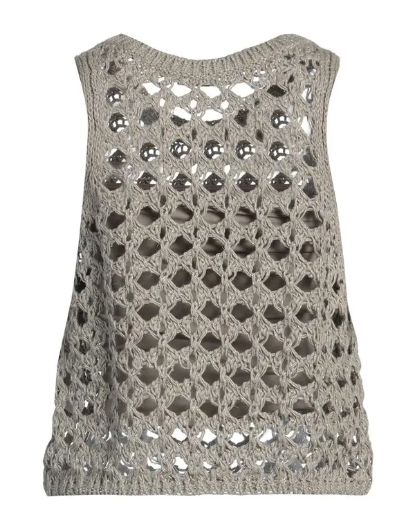 Brunello Cucinelli Sleeveless Crochet Knit Dress