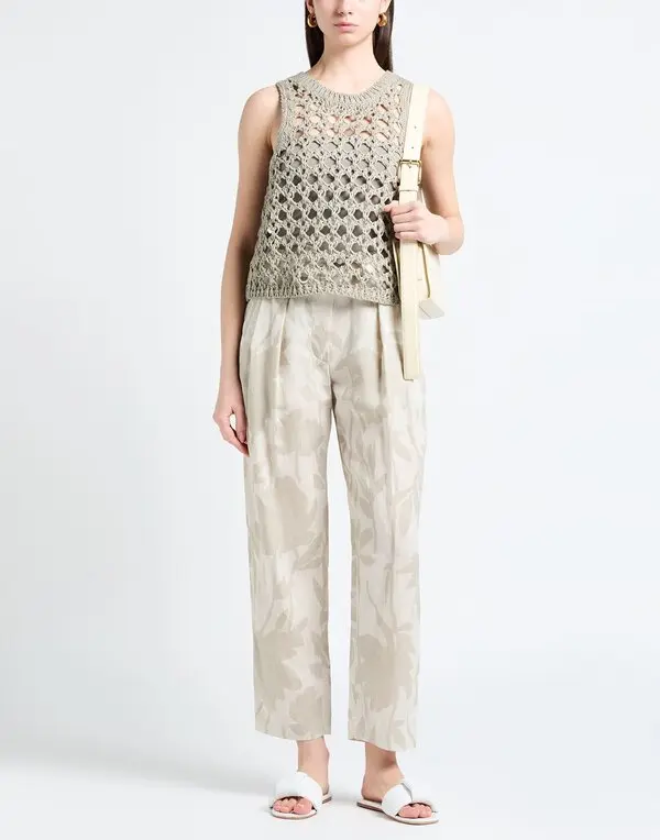 Brunello Cucinelli Sleeveless Crochet Knit Dress