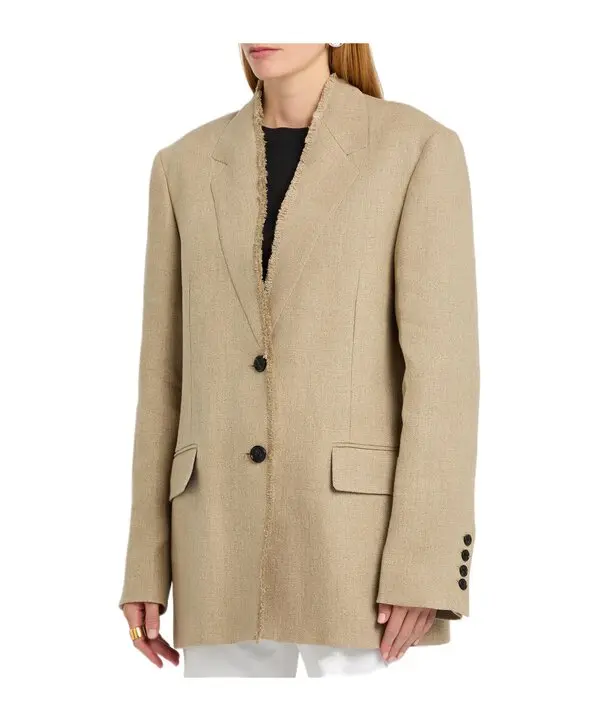 TOTEME Frayed Linen Jacket